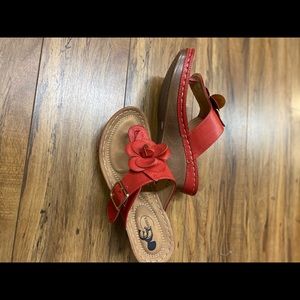 CG Shoes | Shoes | Cg Shoes Red Rose Sandals | Poshmark